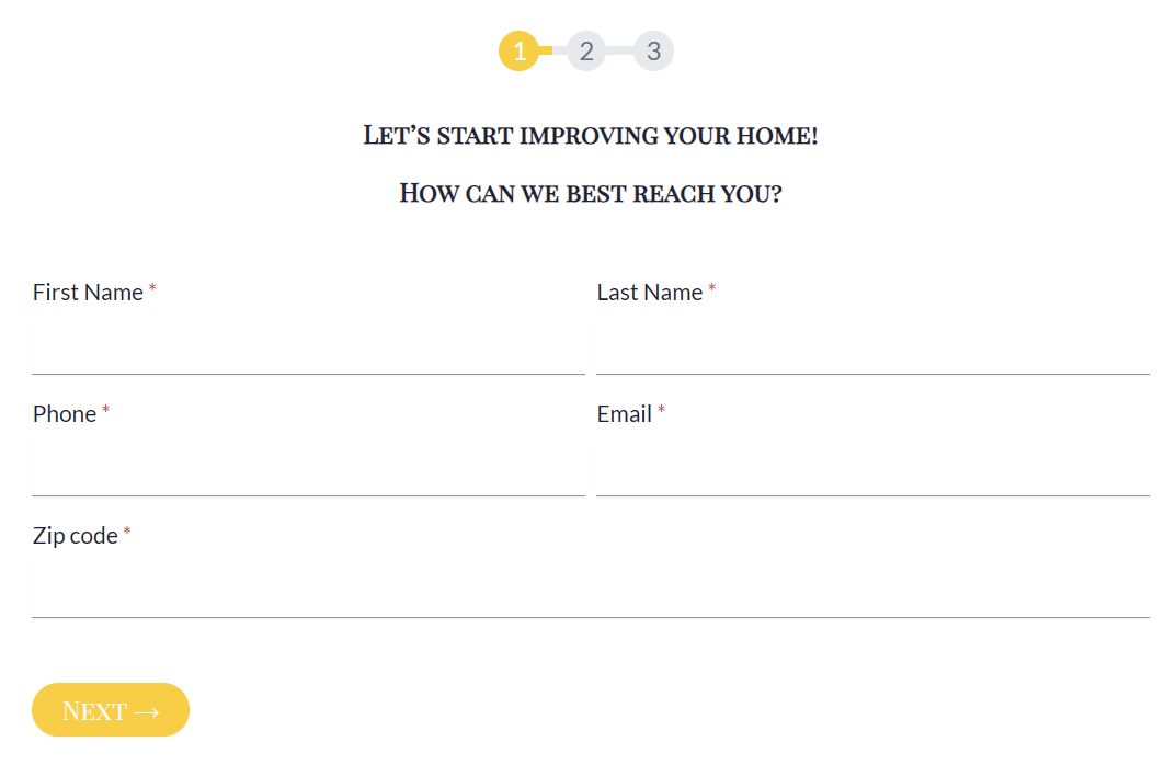 Home Renovation Consultation Form Template | ShForm Form Builder